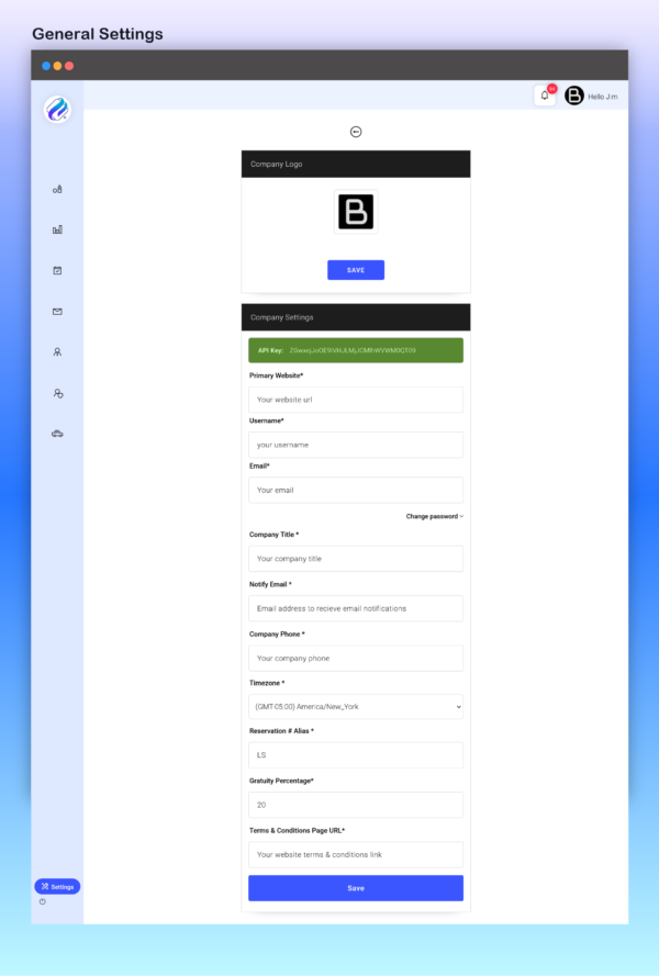 Dashboard – Limostack