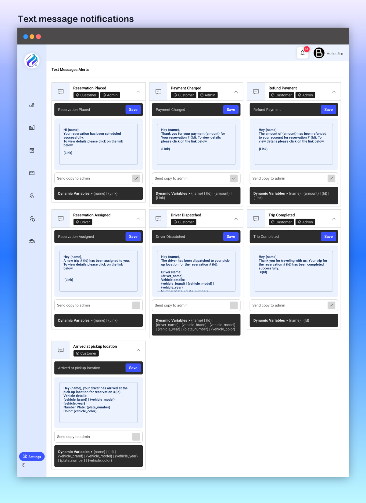 Dashboard – Limostack